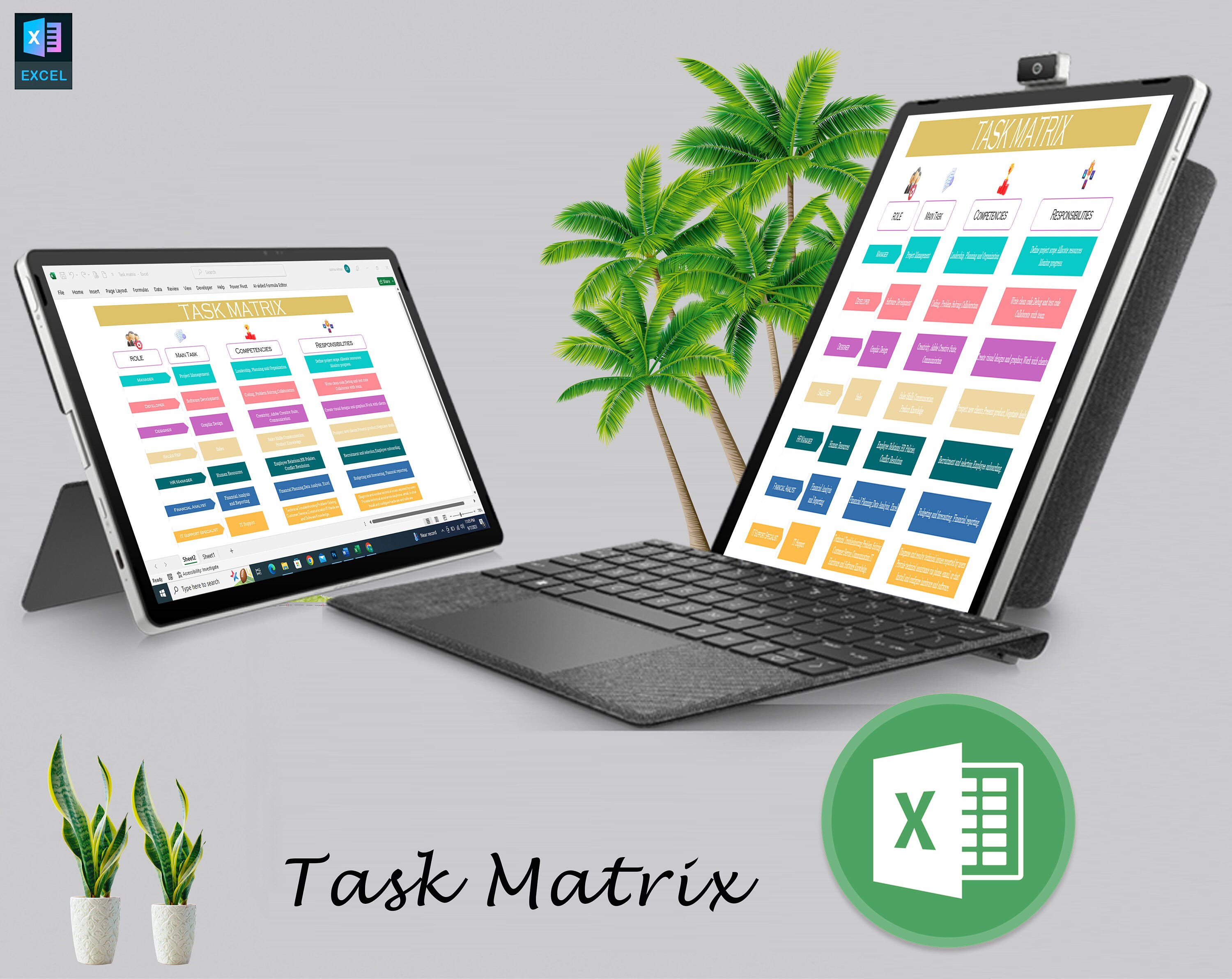 Task Matrix Task Planner Productivity Planner Task Management Project ...