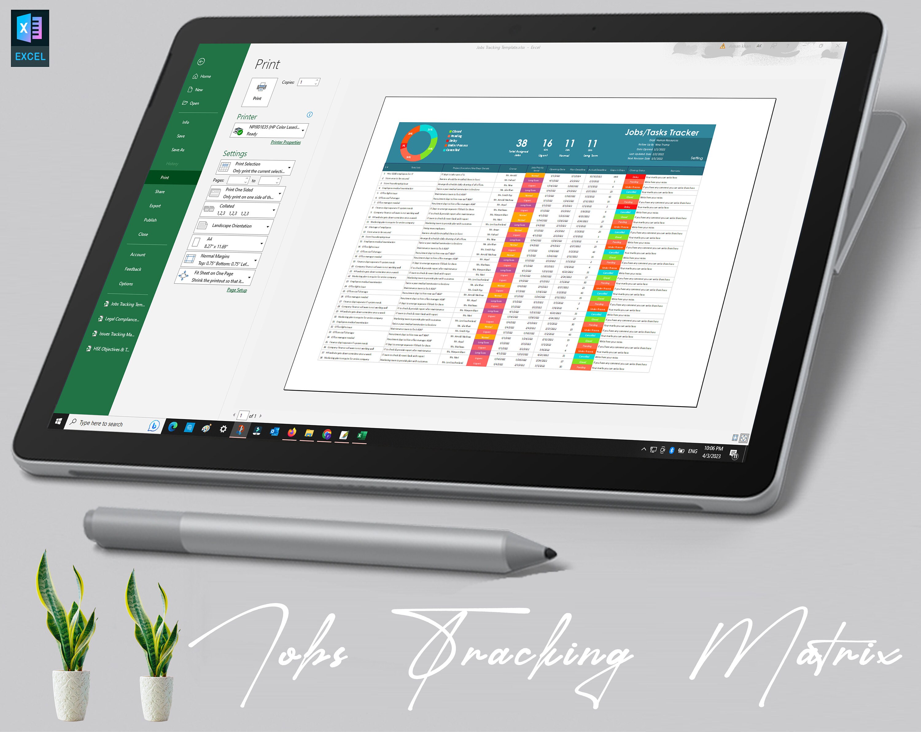 Task Tracker Excel | to Do List Template | Task Tracker for Work | Task ...