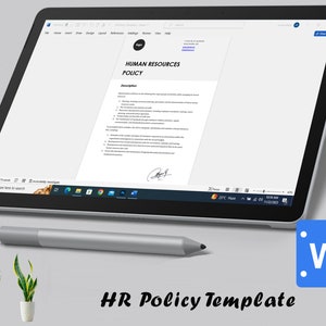 HR Policy Template | HR Policies and Procedures | Human Resources ...