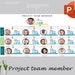 Project Team Members Chart | Project Management Template | Project ...