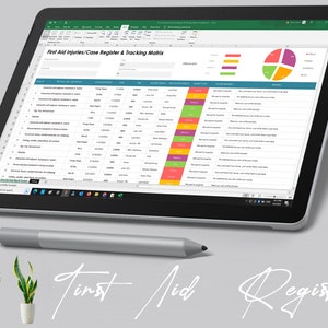 First Aid Injuries Register Tracking Matrix Template | First Aid ...