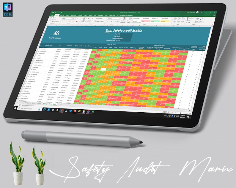 Employees Safety Audit Template | Health, Safety & Environmental Audit ...