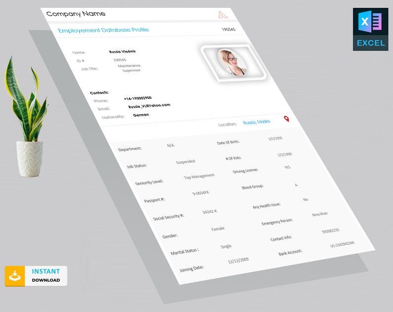 Employees Database Matrix | Employee Database Access | Employee ...