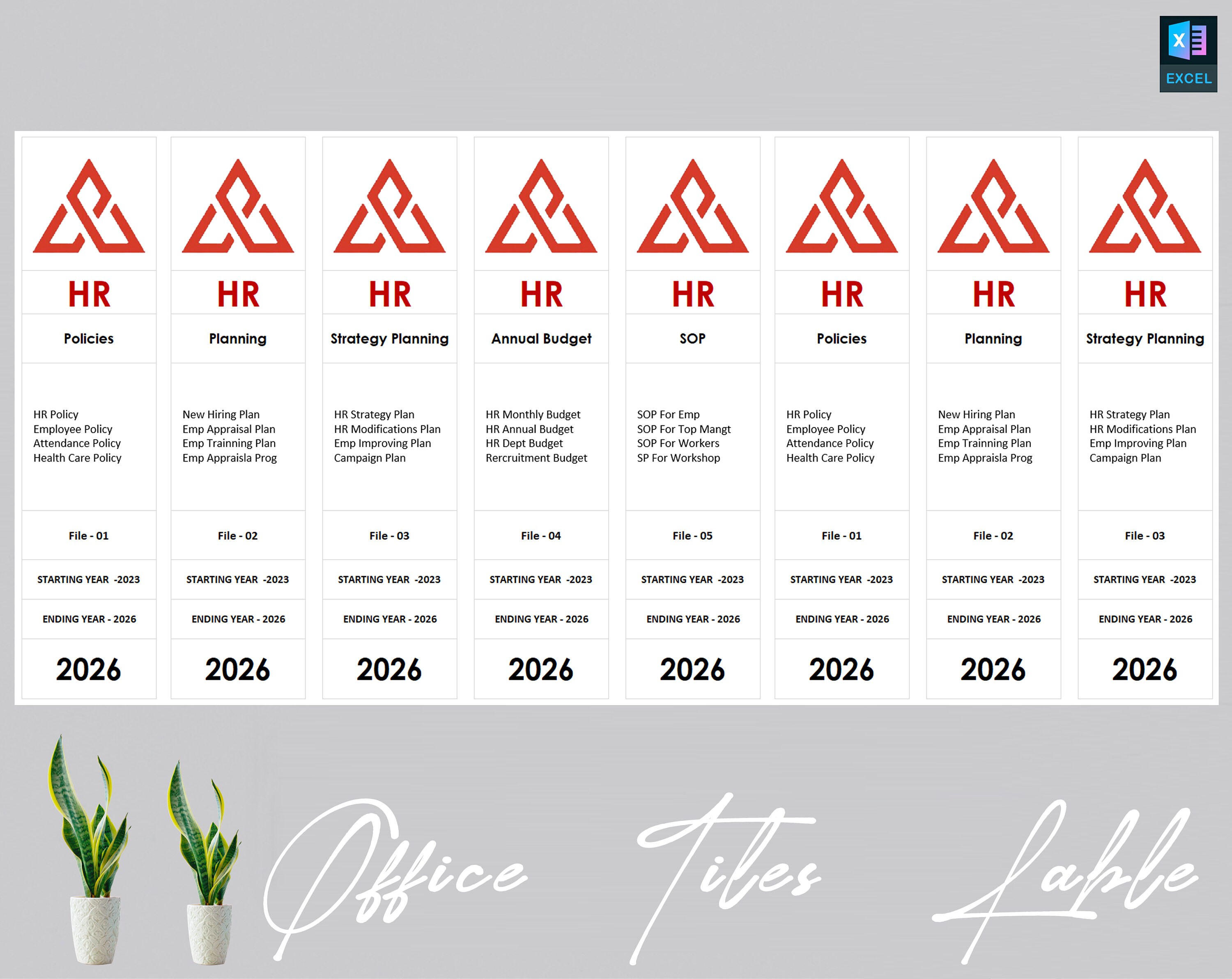 Documents Files Labels Template | Document Organizer | Files Planner ...