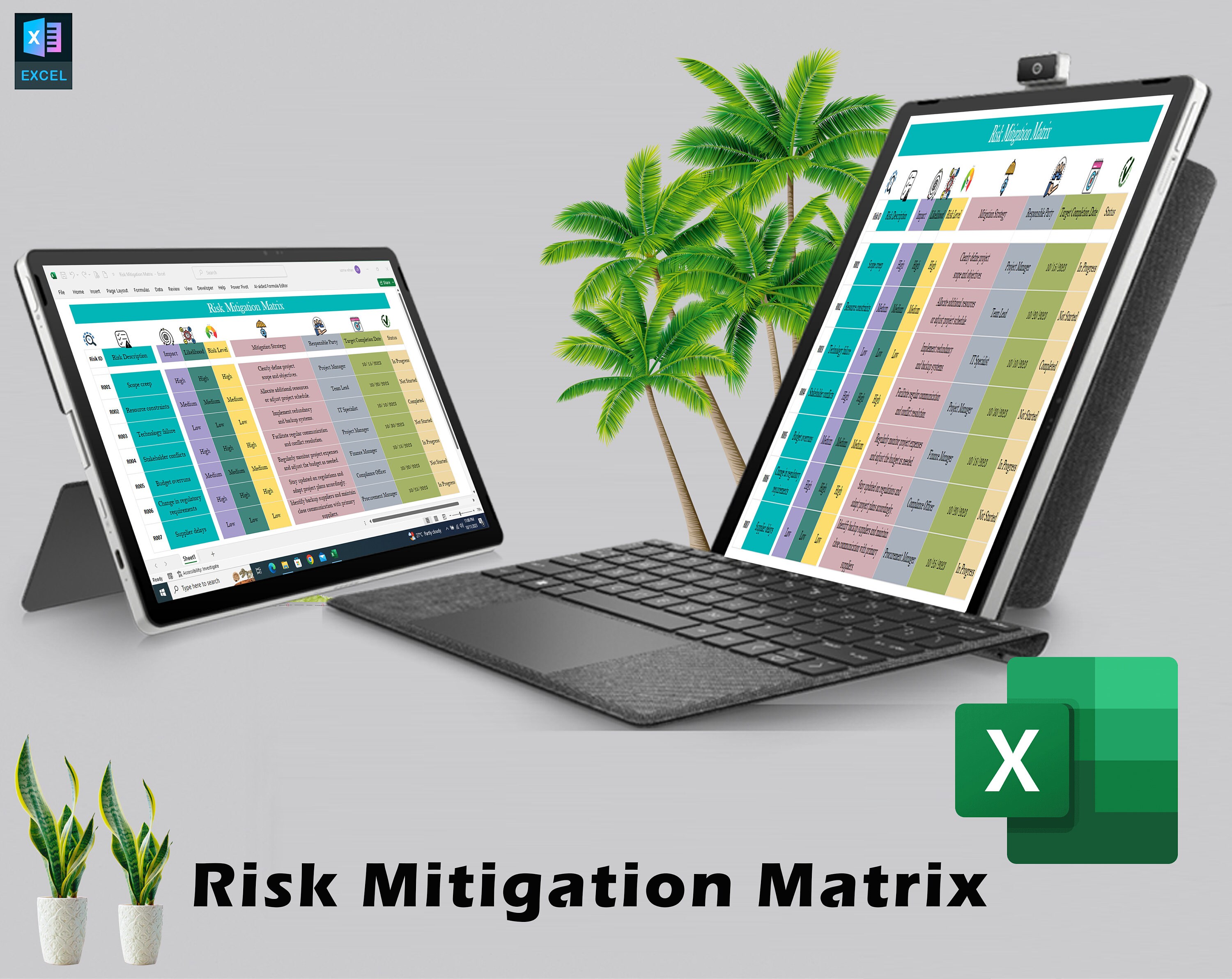 Risk Mitigation Matrix Risk Management Printable Template Business Risk ... Risk Mitigation Matrix Risk Management Printable Template Business Risk ...