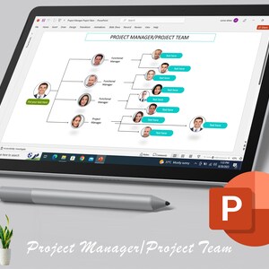 Project Organization Chart Template | Project Management | Project Org ...
