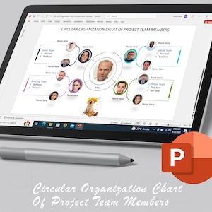 Circular Organization Chart of Project Team Members | Project ...