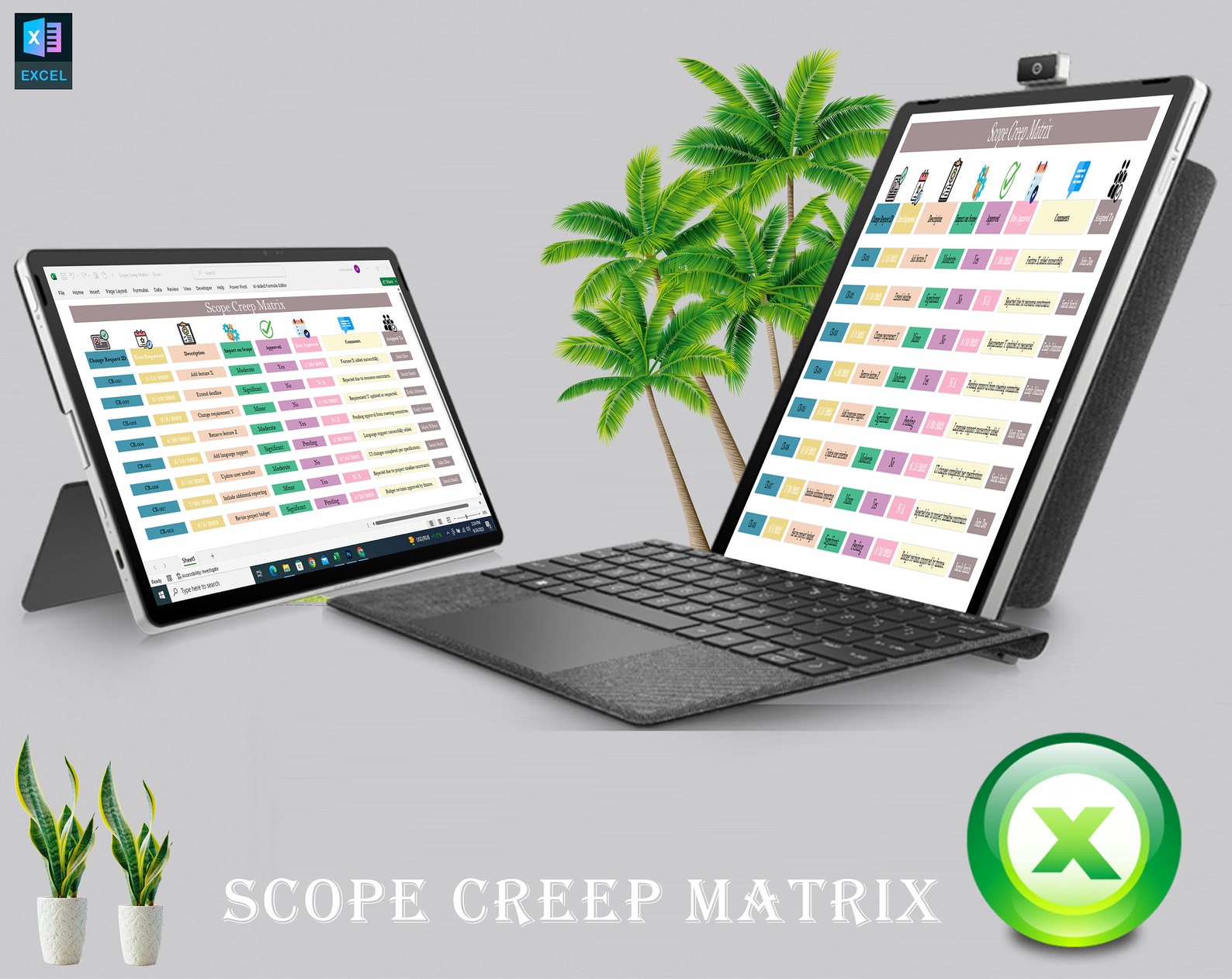 Scope Creep Matrix | Project Management Plan | Project Management ...