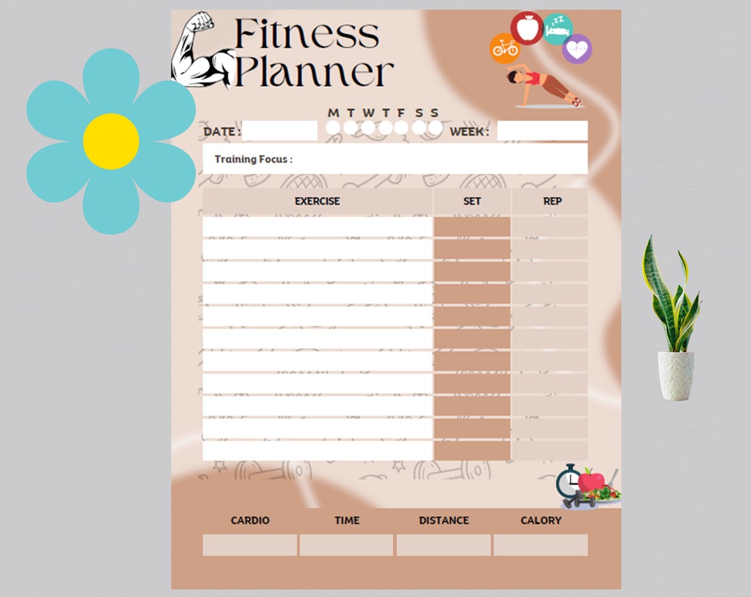 Personalized Fitness Planner | Gym Workout Planner | Fitness Planner ...