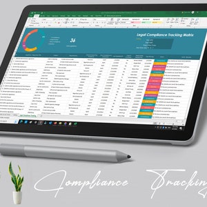 Legal Compliance Tracking Matrix Template | Legal Legislations Tracker ...