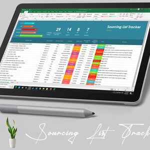 Sources Tracking Template | Recruiter Tracker | Recruiter Template | HR ...