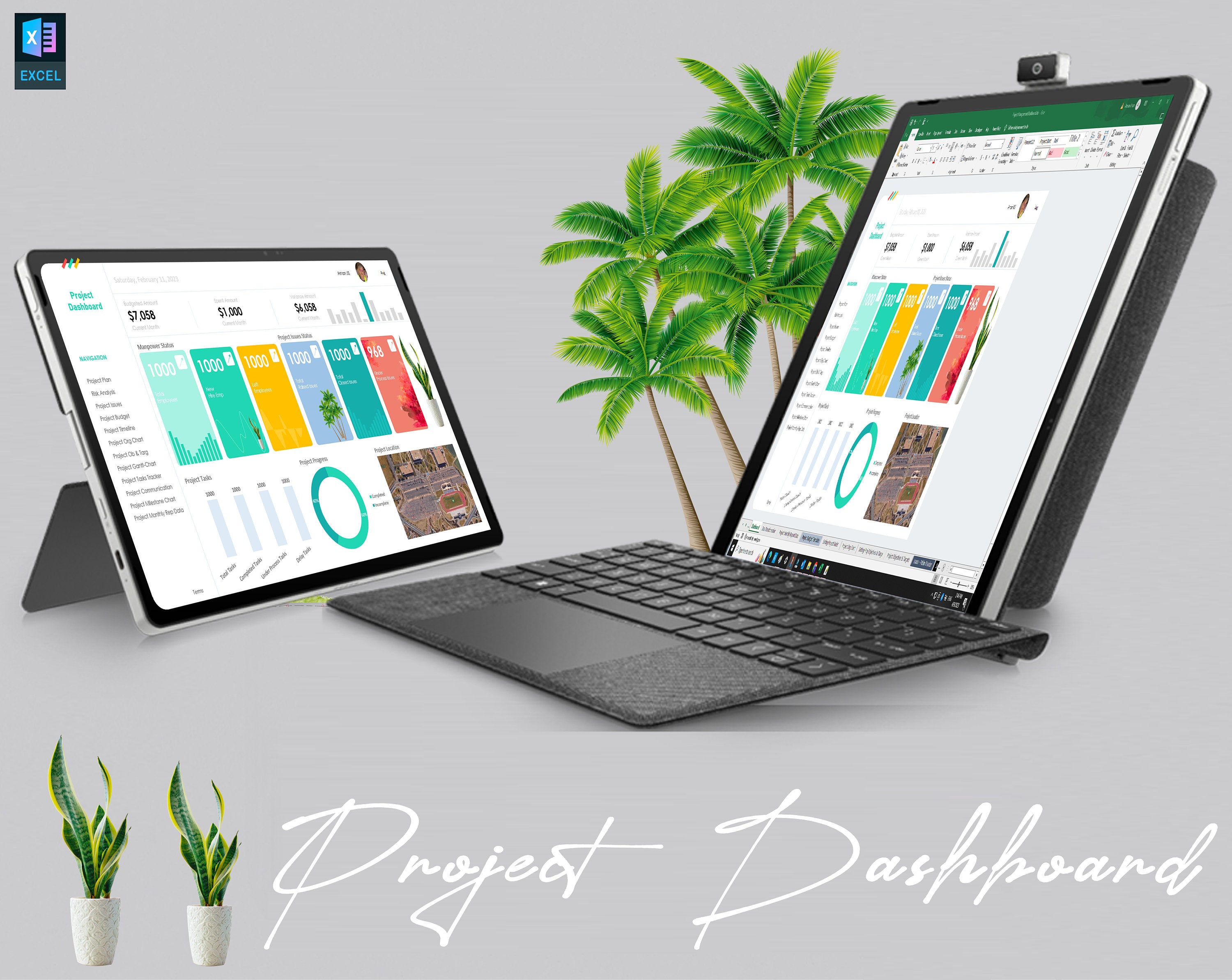Project Dashboard | Project Management Template in Microsoft Excel ...