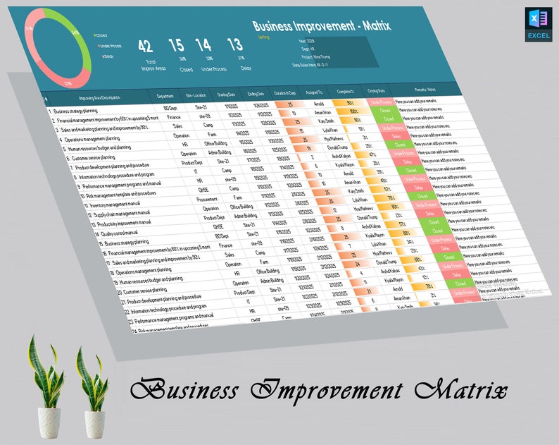 Business Improvement Matrix | Business Process Improvement ...