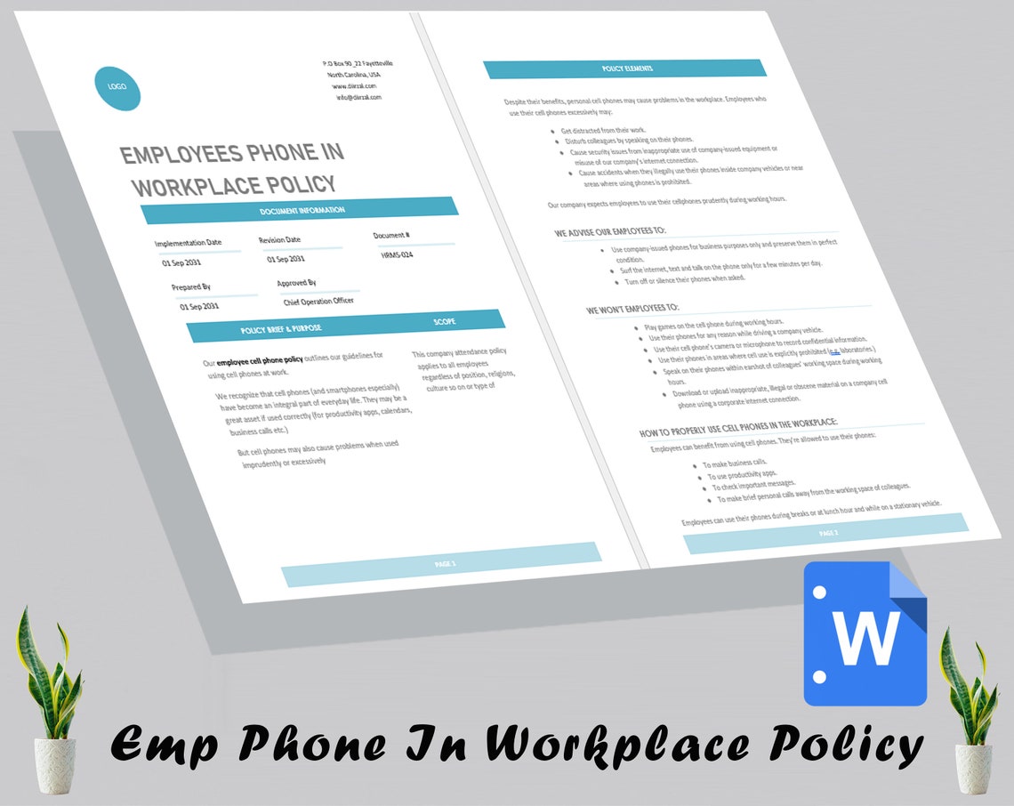 Employee Phone Usage Policy | Employee Policies | HR Policies and ...