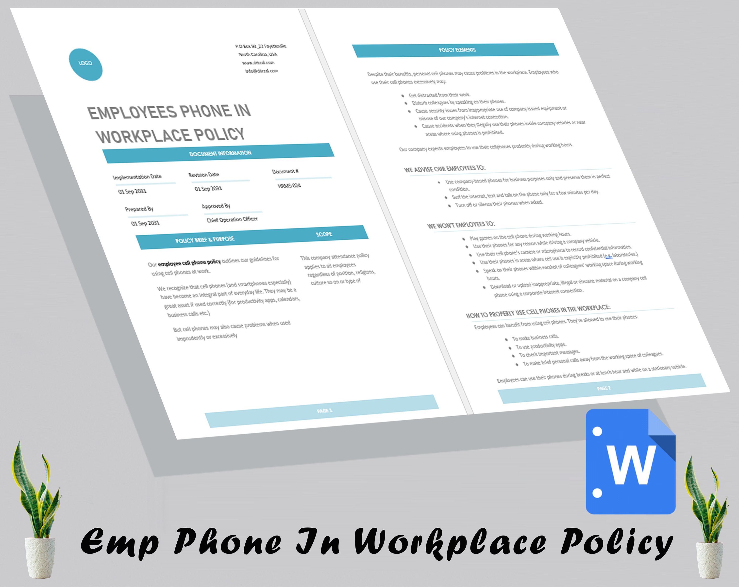 Employee Phone Usage Policy | Employee Policies | HR Policies and ...