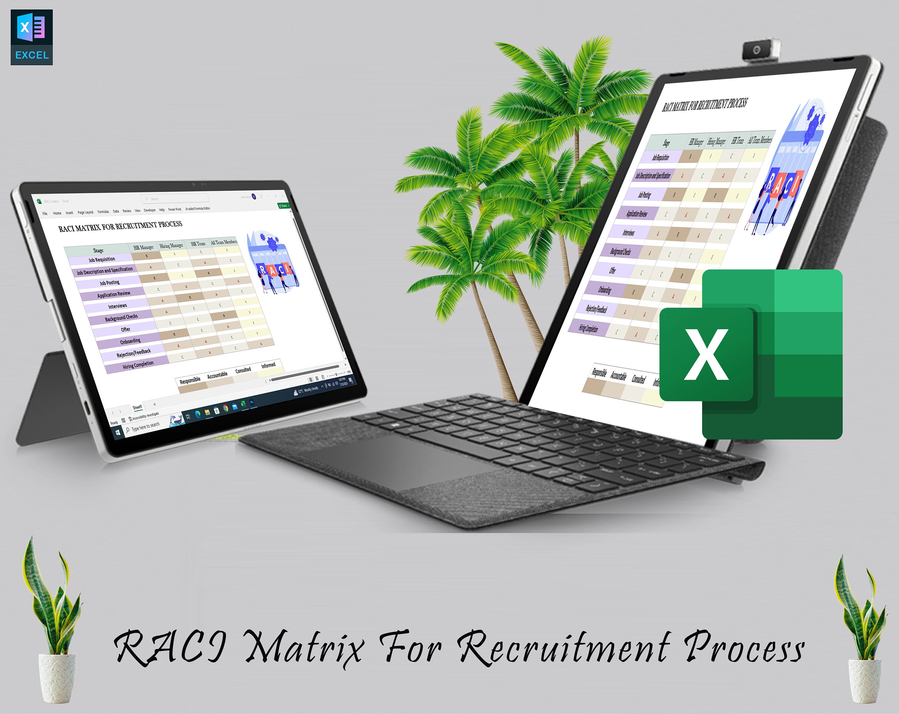 RACI Matrix for Recruitment Process | Recruiter Tracker | Recruitment ...