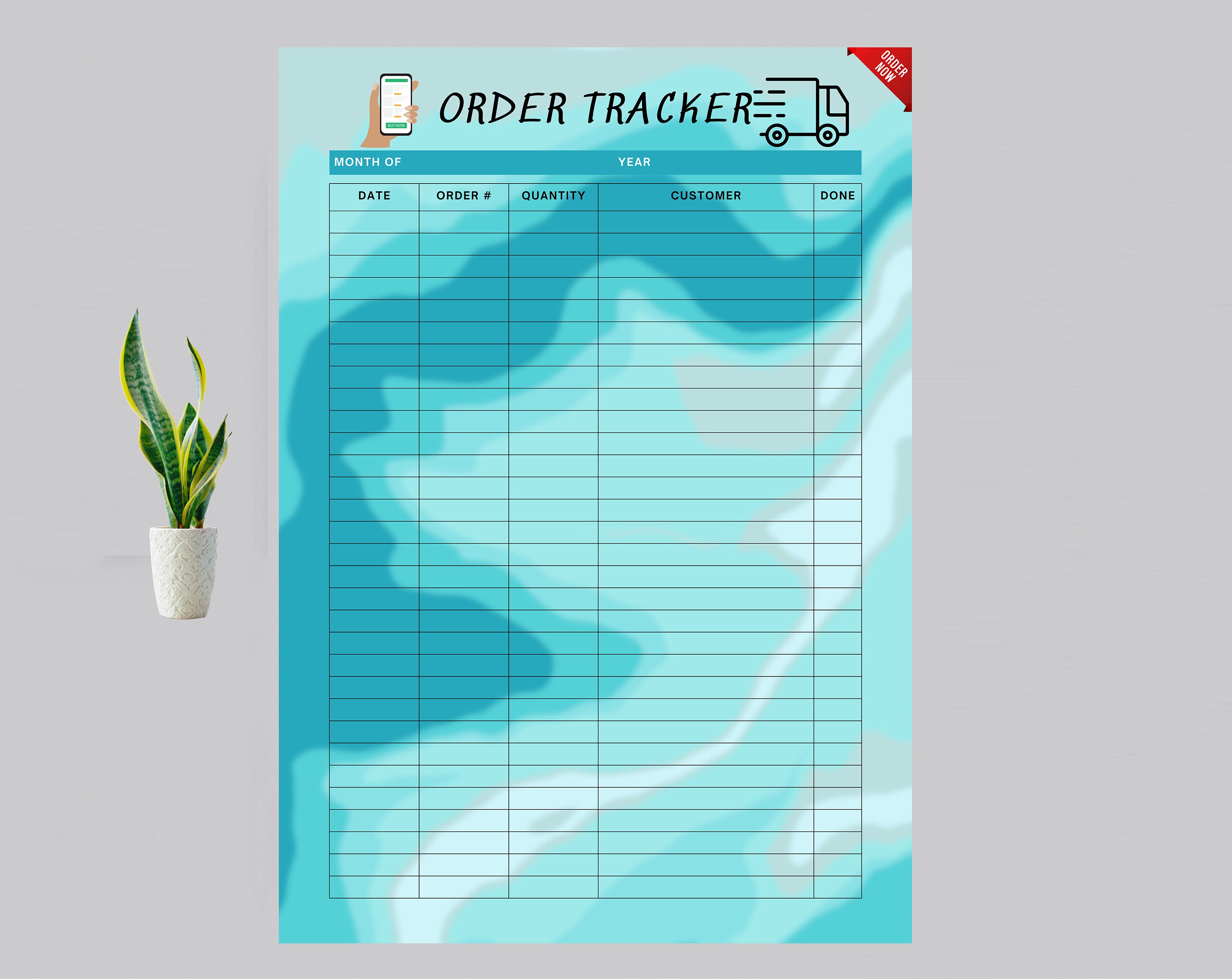 Small Business Order Tracker | Order Tracking | Order Log | Purchase ...