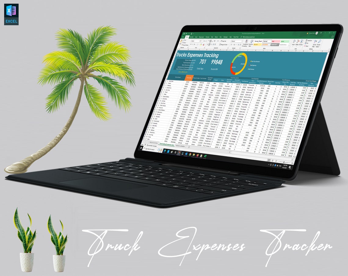 Truck Expense Tracker | Truck Driver | Trucking Spreadsheet | Trucking ...