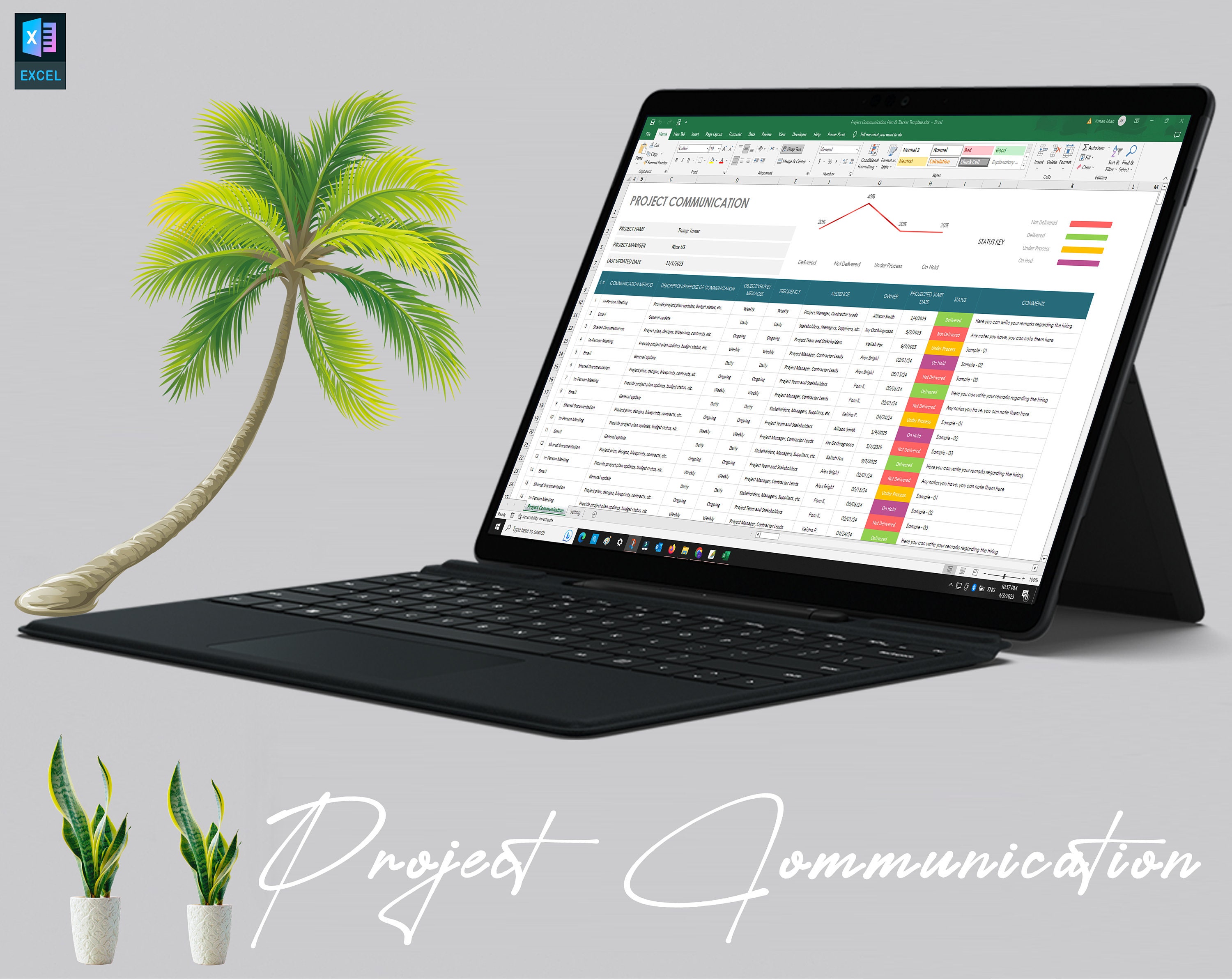 Project Communication Tracker | Communication Log | Client ...