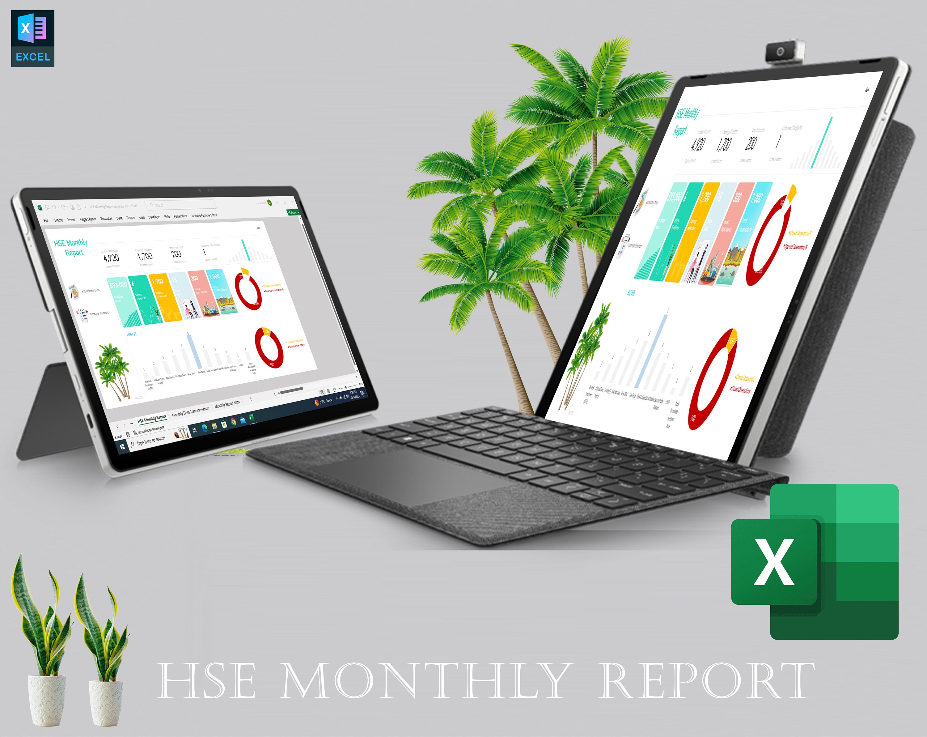 HSE Dashboard HSE KPI Dashboard Health and Safety Tracker Safety ...