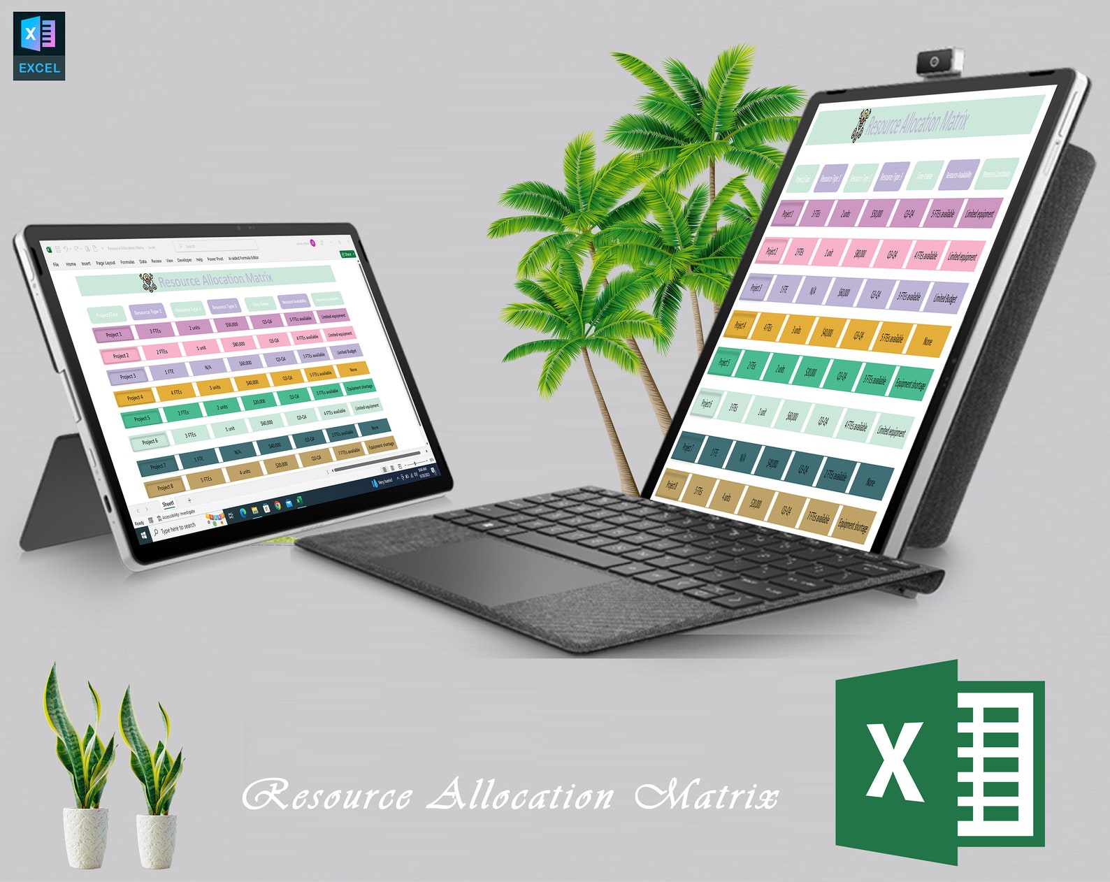 Resource Allocation Matrix for Efficient Project Planning and - Etsy