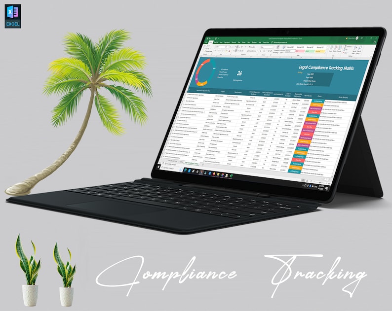 Legal Compliance Tracking Matrix Template | Legal Legislations Tracker ...
