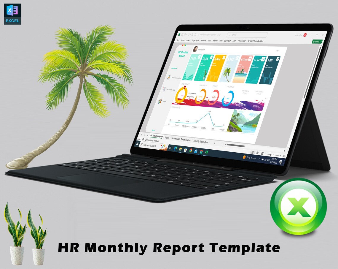 HR Dashboard Human Resources Dashboard HR Dashboard Template HR ...