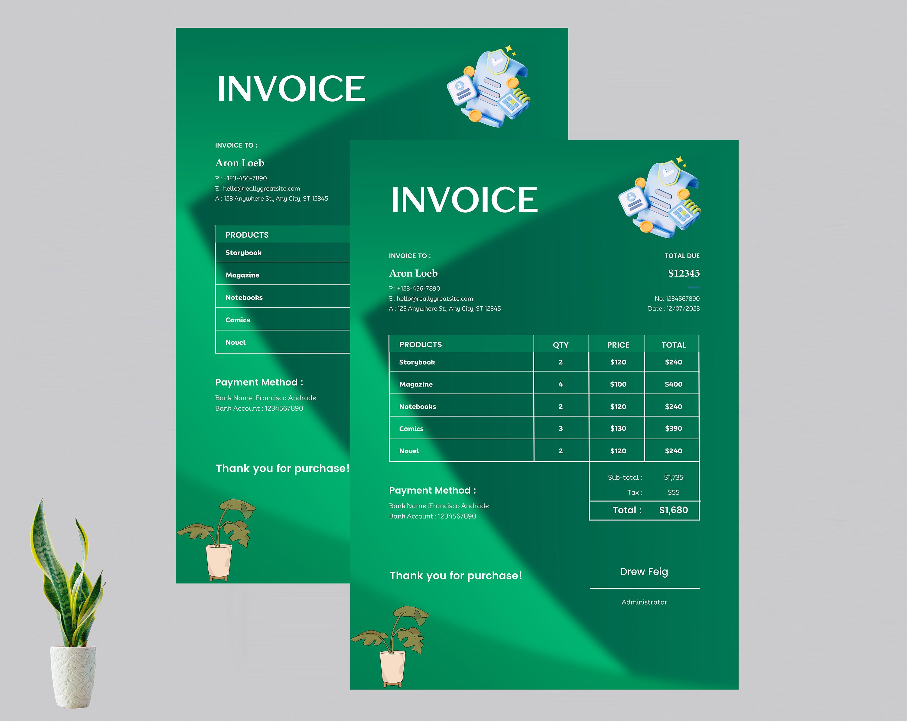 Invoice Template Blank Invoice Template Simple Invoice Template ...
