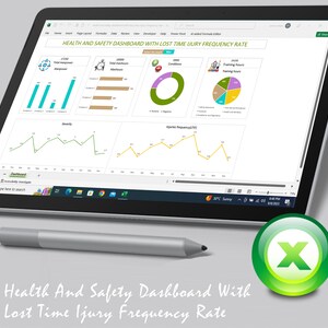 Health and Safety Dashboard With Lost Time Injury Rate | Lost Time ...