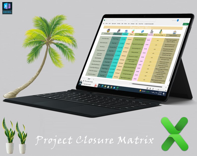 Project Closure Matrix | Project Closing | Project Management | Project ...