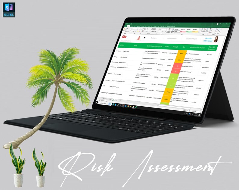 Risk Assessment Template | Risk Analysis | Risk Matrix | Safety Plan ...