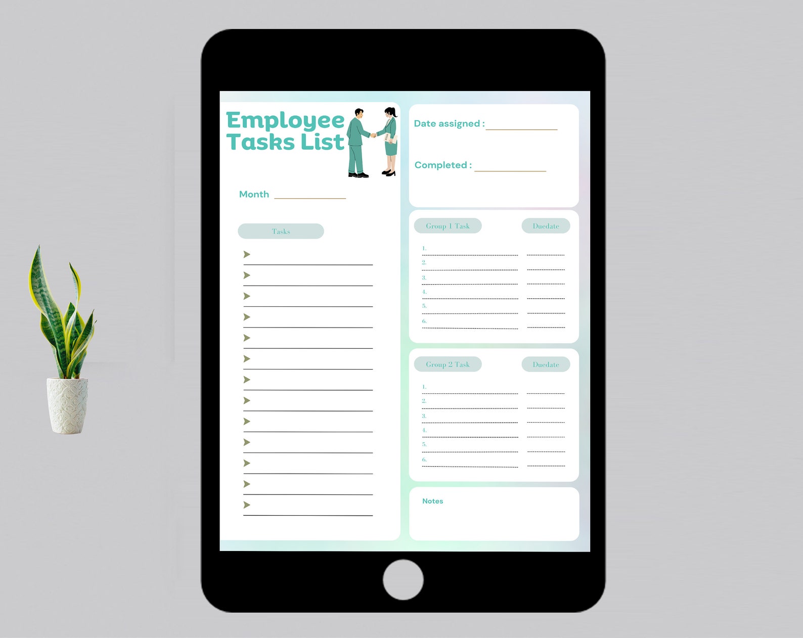 Employee Task List Template Employee Task Tracker to Do List Template Task Tracker Task Planner ...