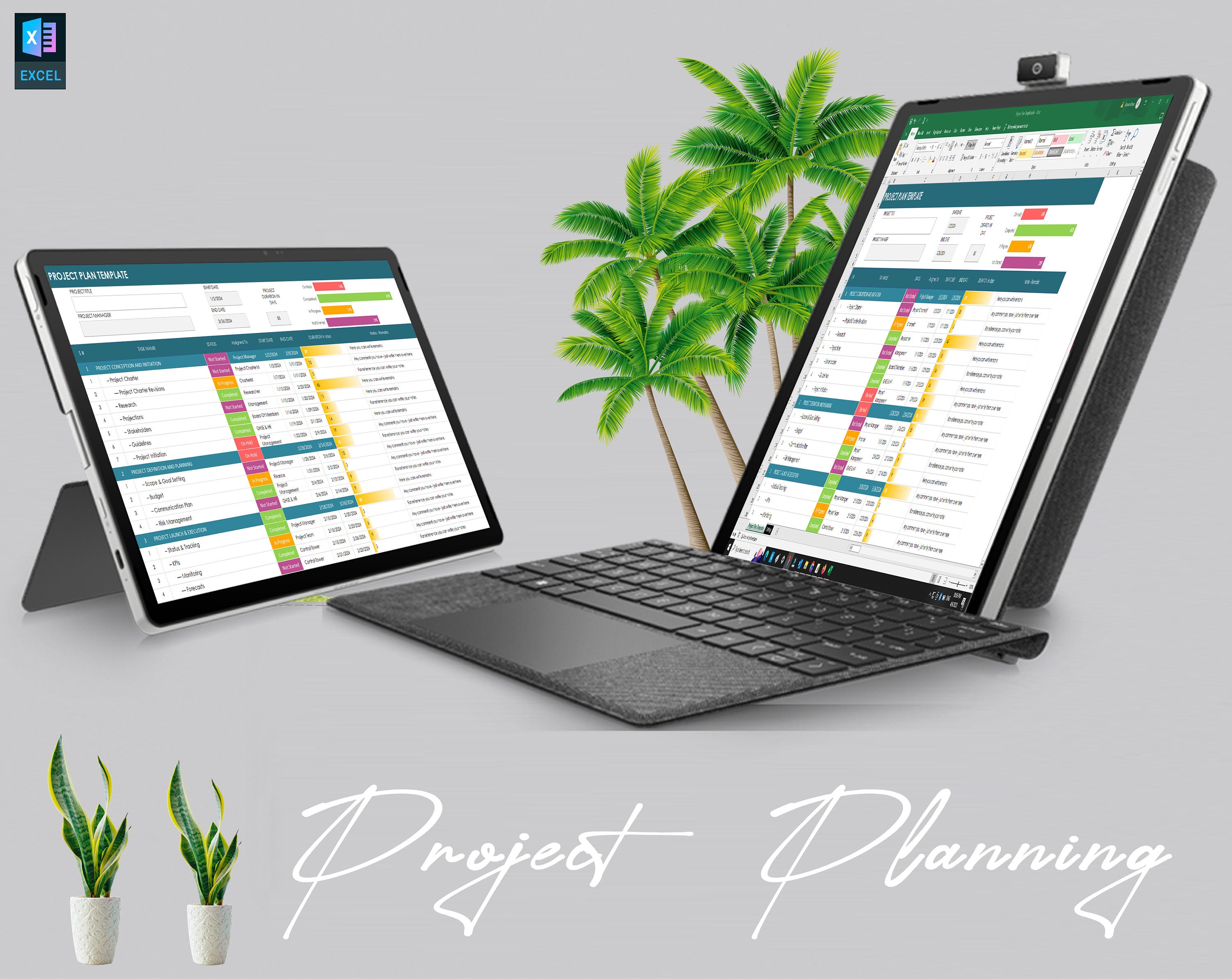 Project Planning Template | Project Planner | Project Management Plan ...
