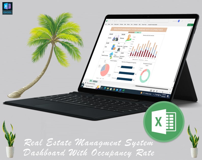 Real Estate Management System Dashboard With Occupancy Rate | Real ...