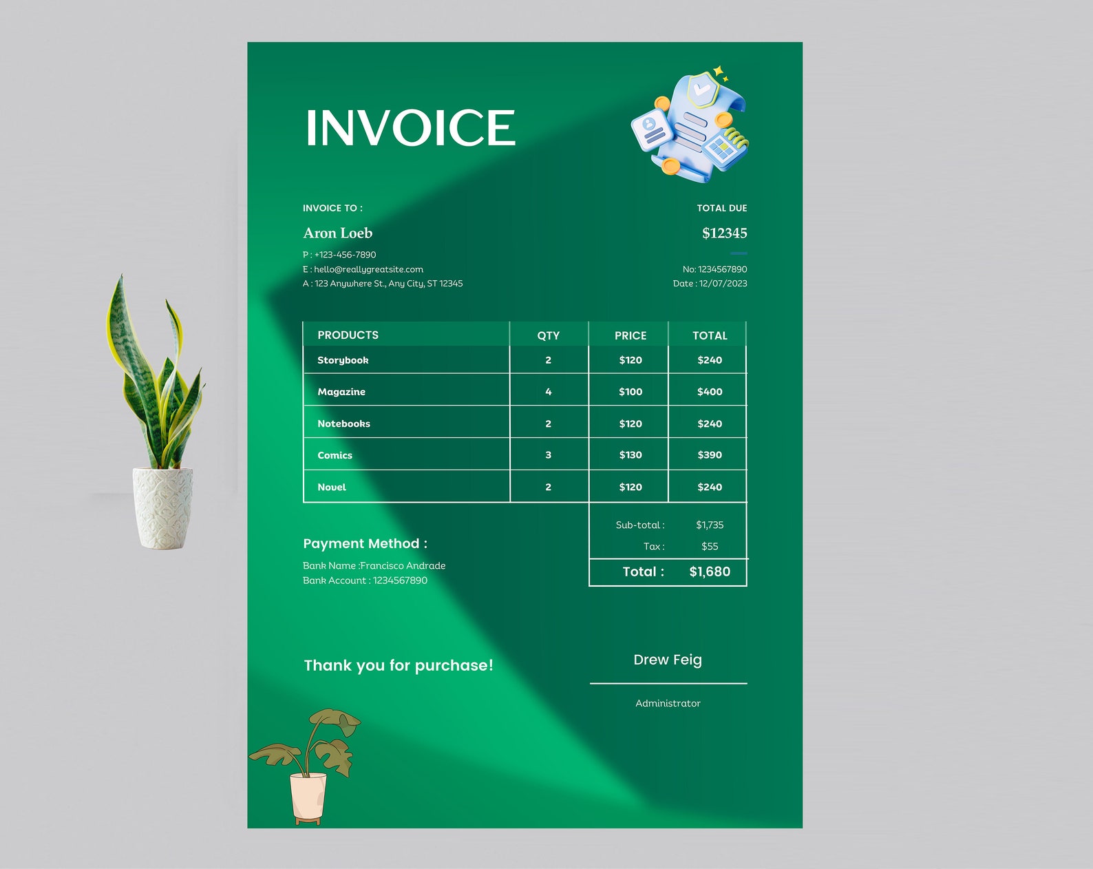 Invoice Template Blank Invoice Template Simple Invoice Template ...