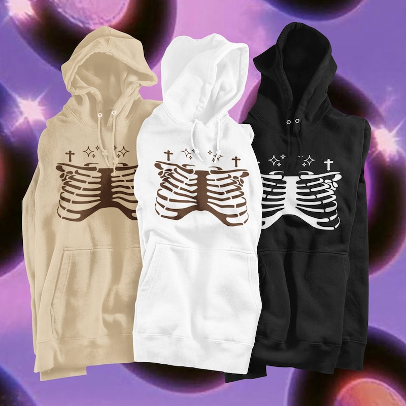 Y2k Skeleton Hoodie - Etsy