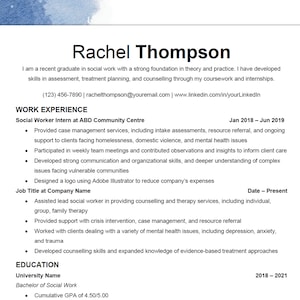 Simple ATS Resume Template for Word, Cover Letter and References for ...
