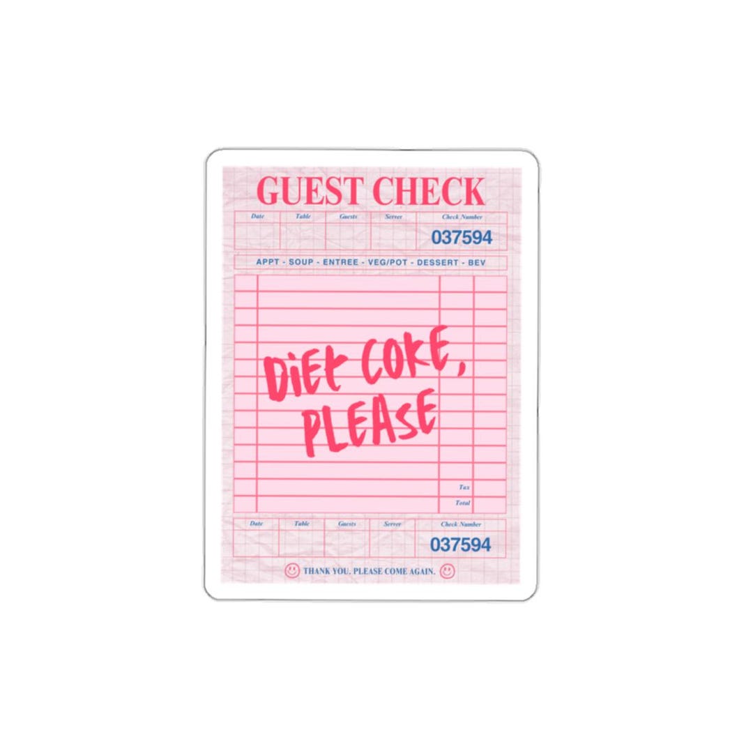 Diet Coke Please Die-cut Stickers | Diet Coke Themed Sticker | Coke ...