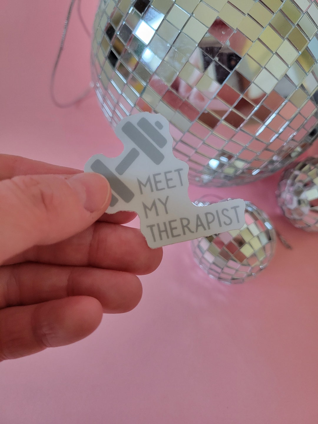 Meet My Therapist Die-cut Sticker | Gym Rat Sticker | Gym Lover Sticker ...