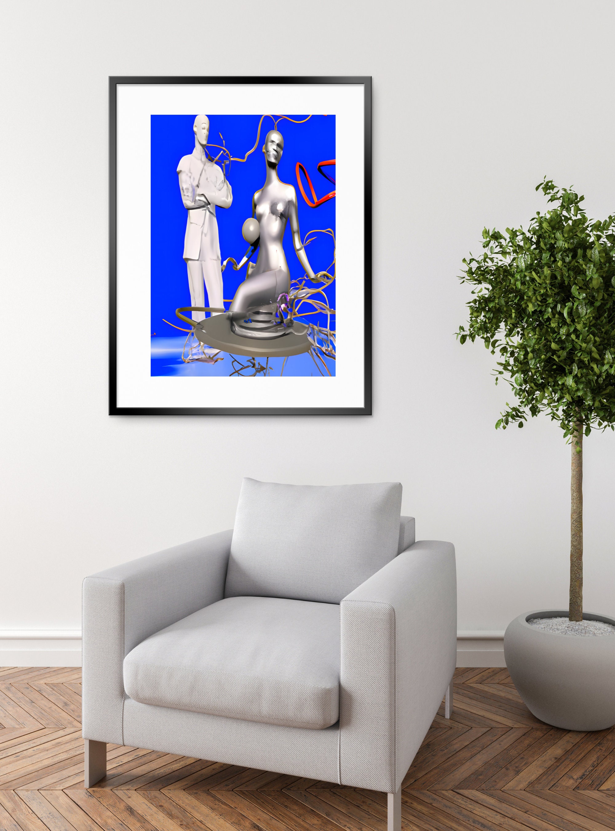 Cyber Y2K Futuristic Kaybug Home Decor Digital Printroom Decor for ...