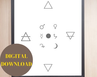 Alchemy Symbols Printable - Etsy