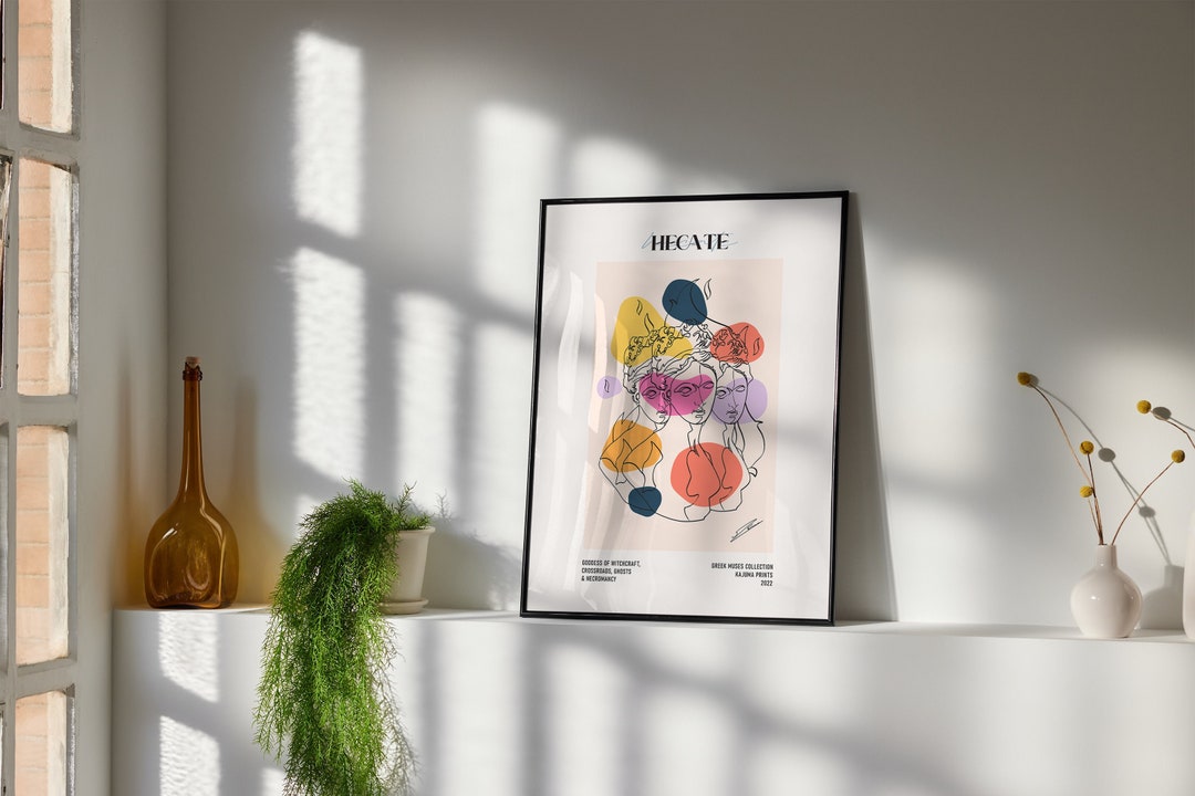 Hecate Goddess Poster, Greek Mythology Print, Witch Goddess Art, Museum ...