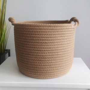 Cotton Cord Basket for Storage, Space Organization and Cozy Interior ...