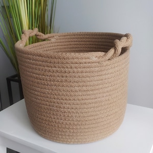 Cotton Cord Basket for Storage, Space Organization and Cozy Interior ...