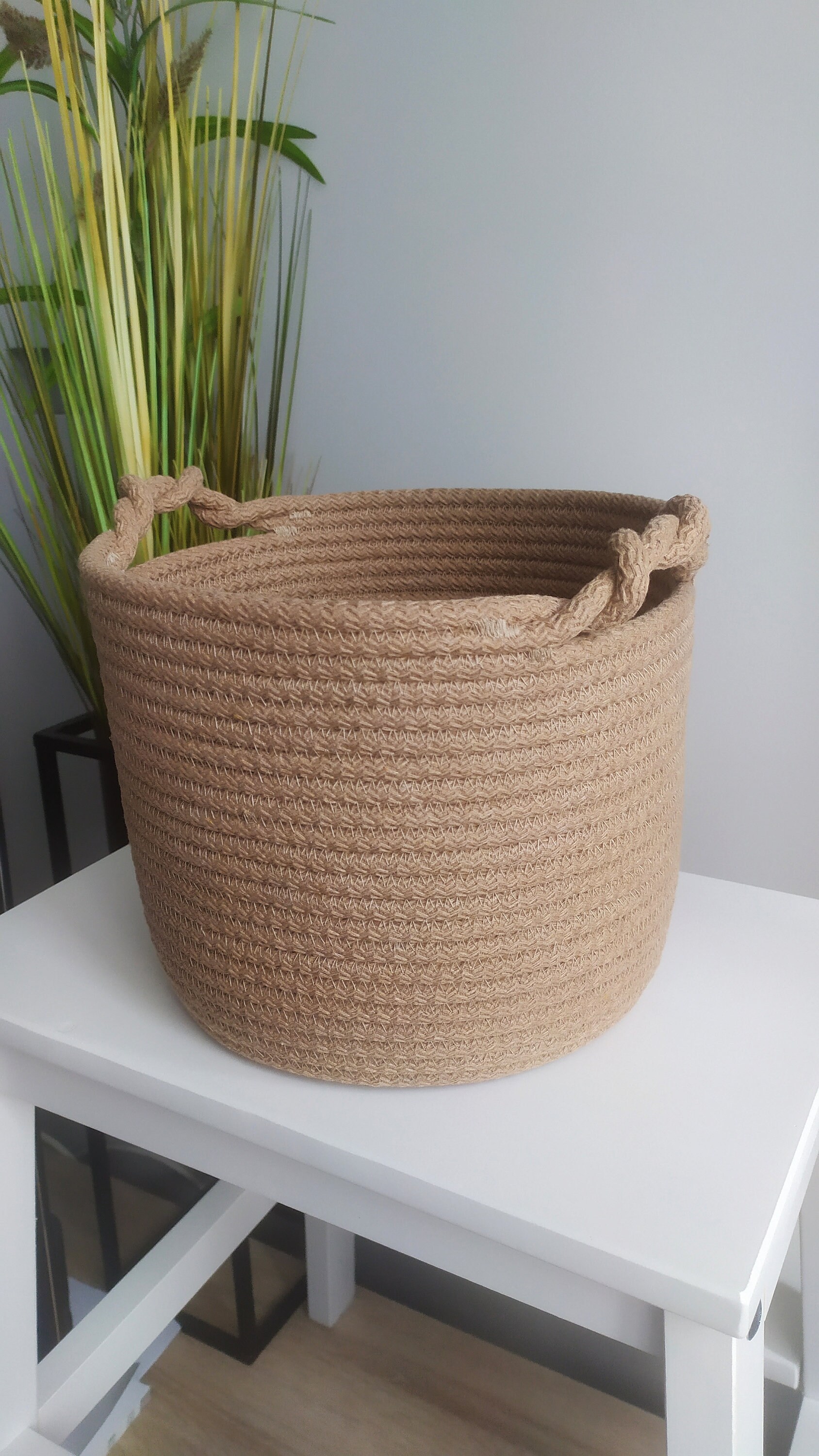 Cotton Cord Basket for Storage, Space Organization and Cozy Interior ...
