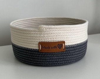 Cotton Cord Basket for Storage, Space Organization and Cozy Interior ...