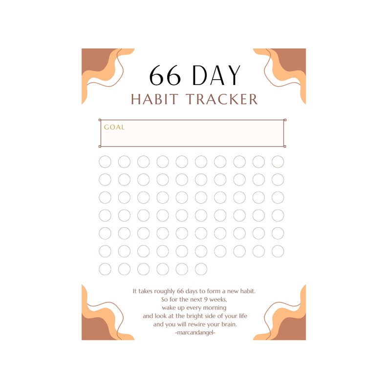 Daily Habit Tracker PDF (A4, A5, Letter) - PRINTABLE Routine Tracker ...