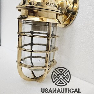 Nautical Reclaimed USA Ships Bronze Wall Light – Oceanic Solid Brass ...