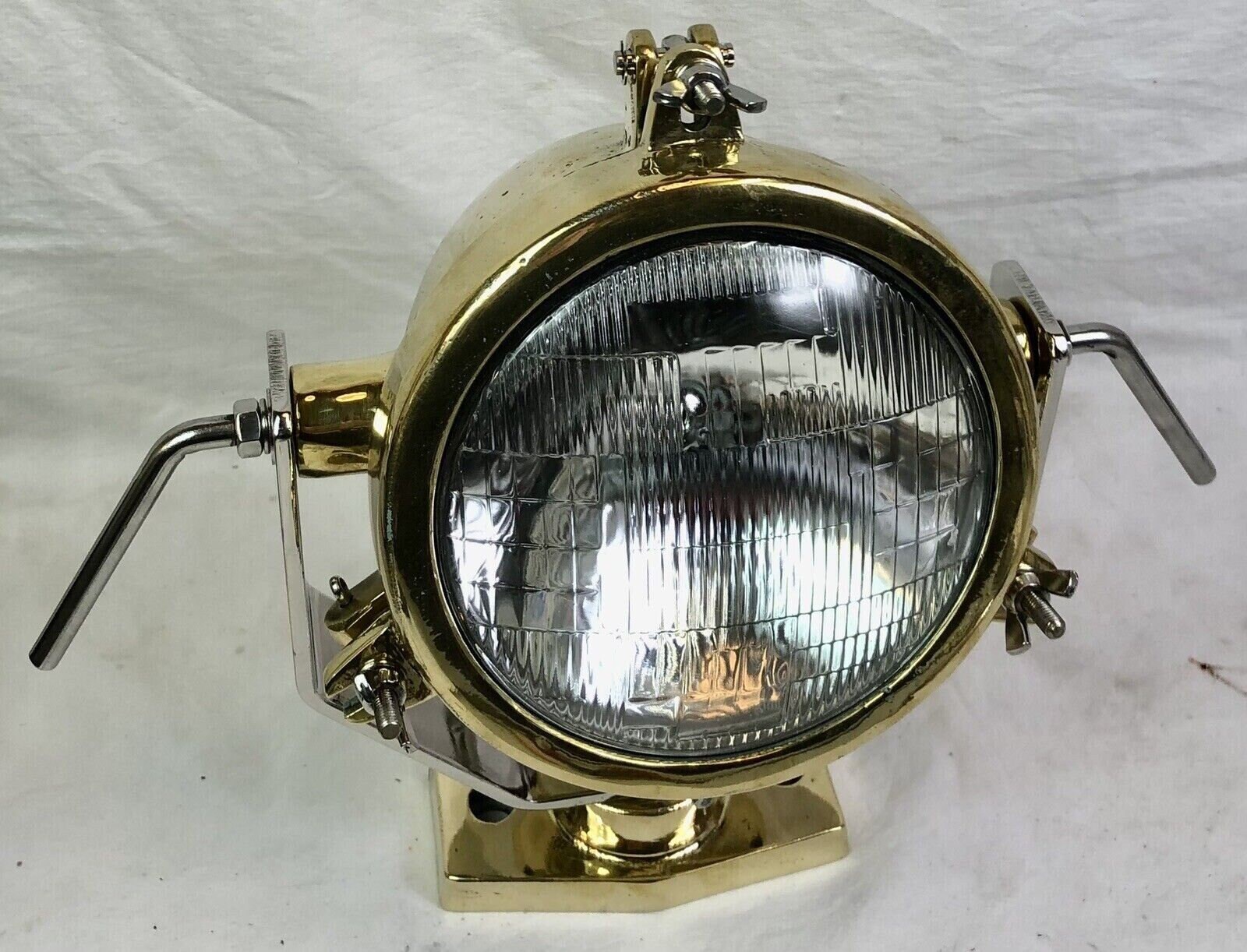 Nautical Mini Fox Spot Light Brass Ships Search Light for Maritime ...