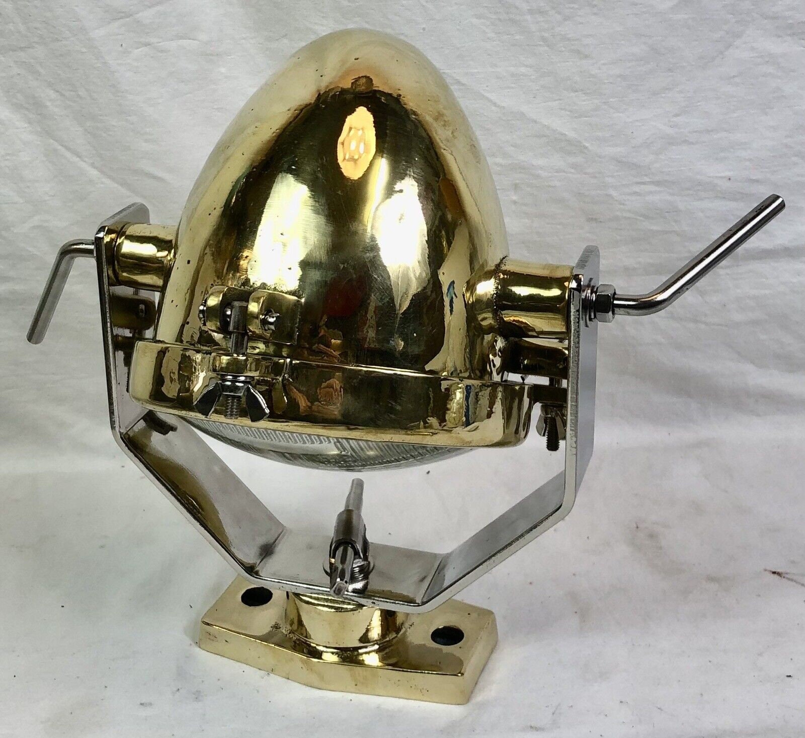 Nautical Mini Fox Spot Light Brass Ships Search Light for Maritime ...